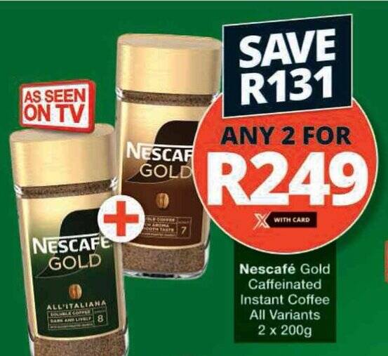 NESCAF specials Checkers Hyper – Jun 2025