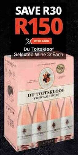Du Toitskloof specials at Checkers Hyper – Aug 2025