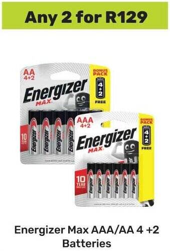 Aa batteries offers - Find and view the cheapest Aa batteries offer!