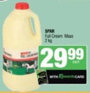 Cream specials Spar Savemor – May 2025