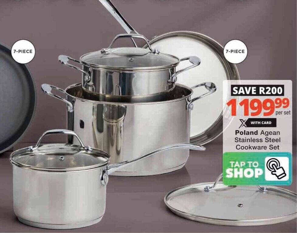 Stainless Steel Cookware specials Checkers Hyper – May 2025
