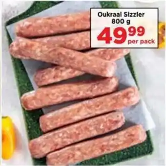 Oukraal Sizzler 800 g offer at Food Lover's Market