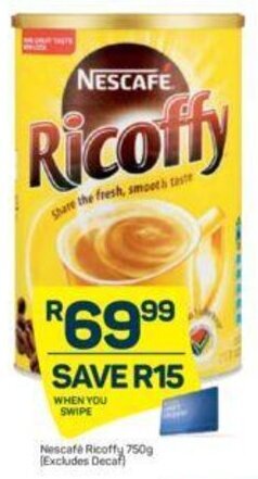 Nescafé Ricoffy 750g offer at Pick n Pay