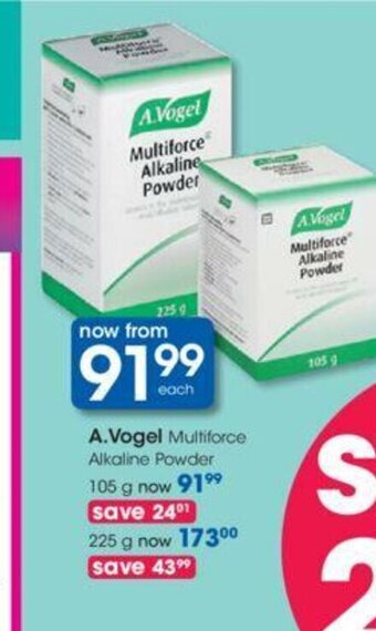 A. Vogel Multiforce Alkaline Powder offer at Clicks