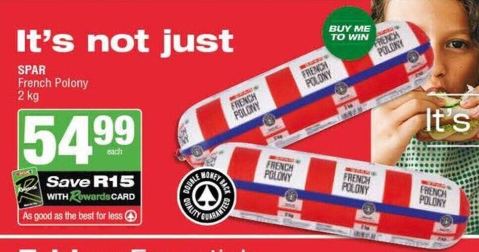 Polony specials at SuperSpar – Sept 2025