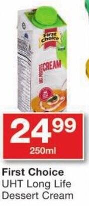 Dessert specials Checkers – May 2025