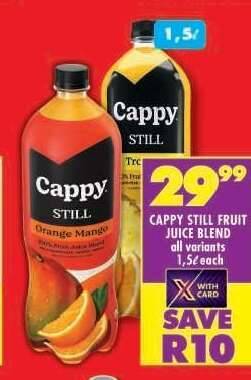 Cappy Fruit offers - Find and view the cheapest Cappy Fruit offer!