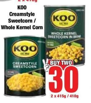 Sweetcorn specials Boxer – May 2025