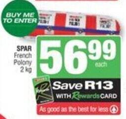 Polony specials Spar – Jun 2025