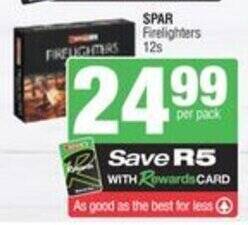 Firelighters specials at Spar – Jul 2025