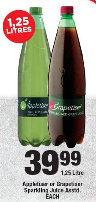 Appletiser/Grapetiser specials OK Liquor – Jun 2025
