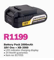 Ryobi Battery Pack 2000 Mah 18V One + XB-2000 offer at Game