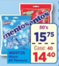 Mentos offers - Find and view the cheapest Mentos offer!