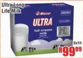 Clover Ultra Long Life Milk 6 x 1 Lt offer at Devland Cash And Carry