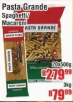 Pasta Grande Spaghetti/ Macaroni offer at Devland Cash And Carry