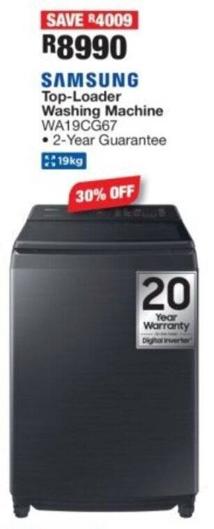 Washing machine specials OK Furniture – May 2025