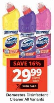 Disinfectant specials Checkers – Jun 2025