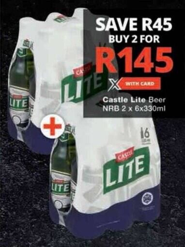 Castle Lite specials Checkers – Jun 2025