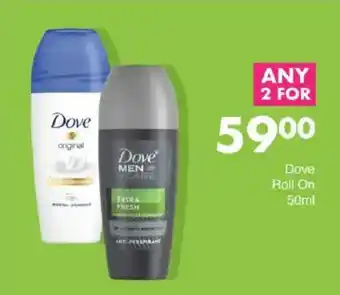 Dove Roll On 2 x 50 ml offer at Save