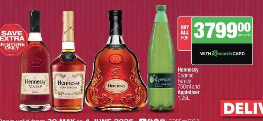 Hennessy specials Spar Tops – Jul 2025