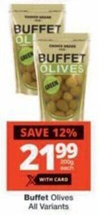 BUFFET OLIVES specials Checkers Hyper – Jun 2025