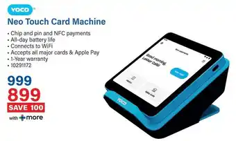 Yoco Neo Touch Card Machine offer at Incredible Connection