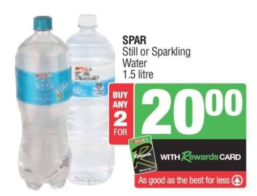 Water specials Spar – Jun 2025