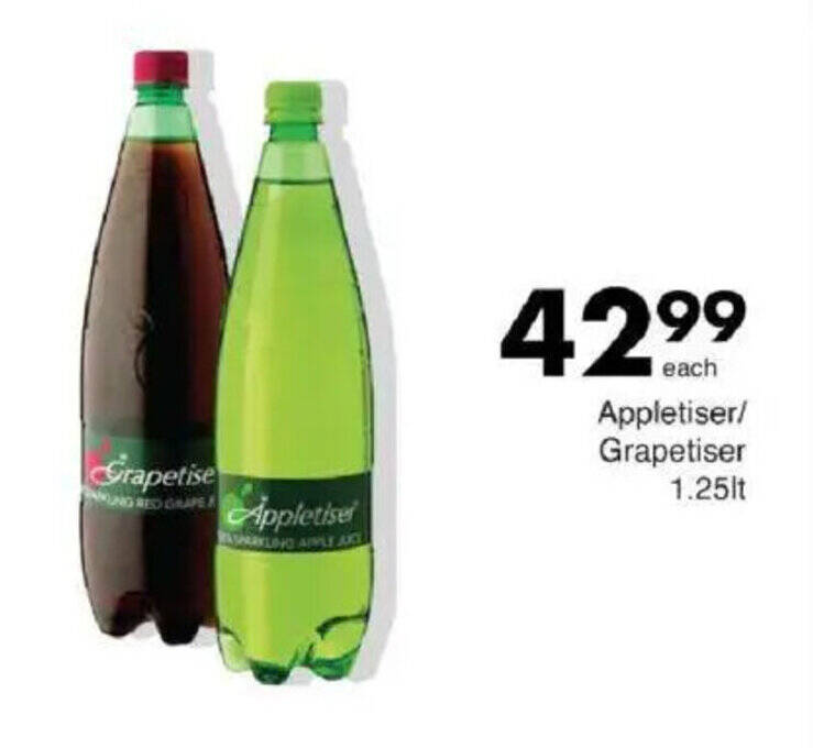 Appletiser/Grapetiser offers - Find and view the cheapest Appletiser ...