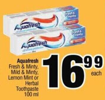 Aquafresh specials Spar Savemor – Jul 2025