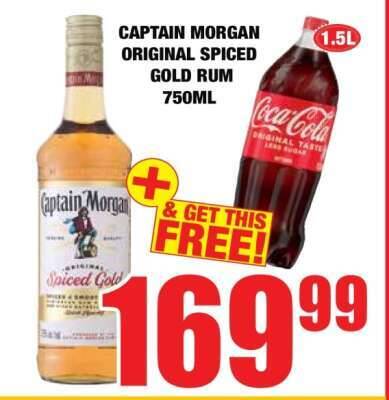 Spiced rum offers - Find and view the cheapest Spiced rum offer!