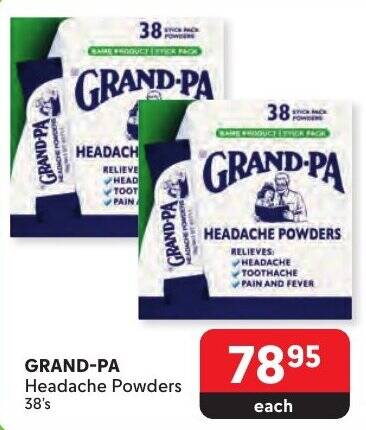Headache powders offers - Find and view the cheapest Headache powders ...