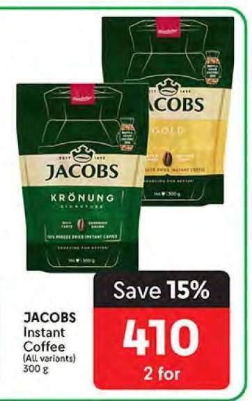 Jacobs offers - Find and view the cheapest Jacobs offer!