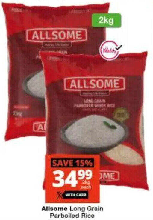 Parboiled rice specials Checkers – Jul 2025