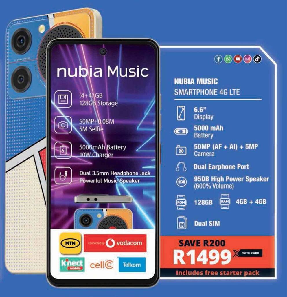 nubia specials at Checkers Hyper – Sept 2025