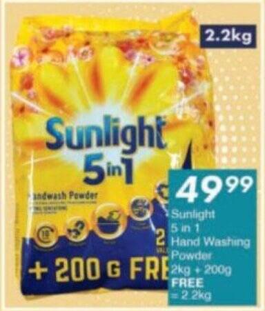 Washing powder specials at President Hyper – Sept 2025