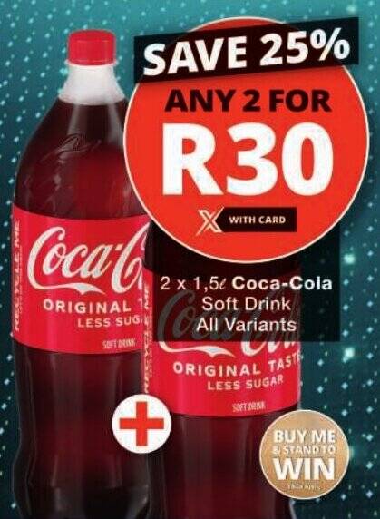 Soft drink specials at Checkers – Aug 2025