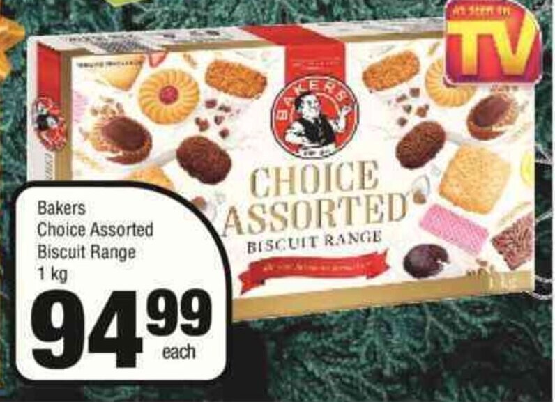 Bakers Choice Assorted Biscuit Range 1kg offer at Spar
