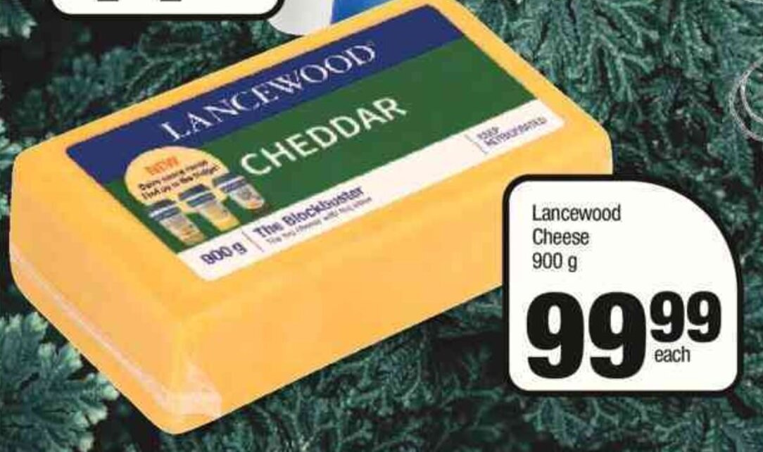 Lancewood Cheese 900g offer at Spar