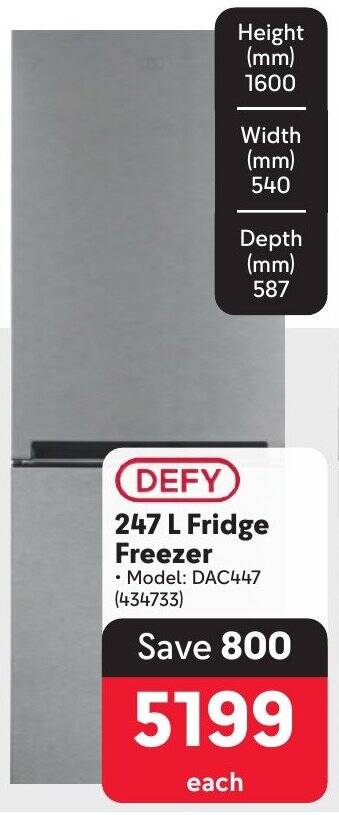 Fridge freezer specials Makro – Jul 2025