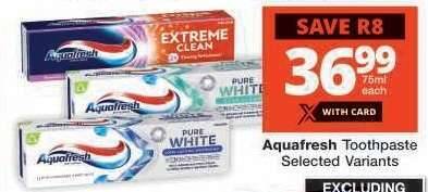 Aquafresh specials Checkers – Jul 2025