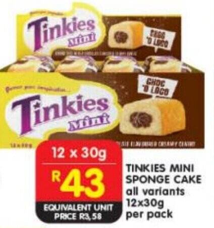 Tinkies specials Shoprite – Jul 2025