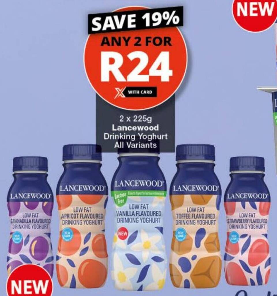 Yoghurt specials at Checkers – Aug 2025