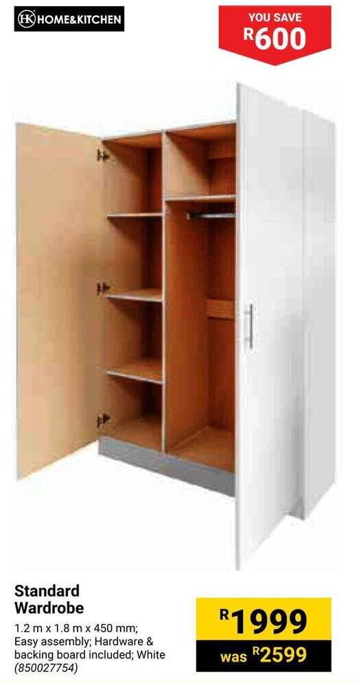 Wardrobe specials at Builders Warehouse – Dec 2025