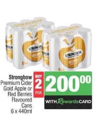 Strongbow specials at Spar Tops – Dec 2025