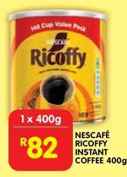 NESCAFÉ RICOFFY INSTANT COFFEE 400g offer at Shoprite