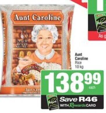 Aunt Caroline Rice specials at SuperSpar – Aug 2025