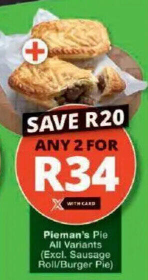 Pie specials at Checkers – Aug 2025