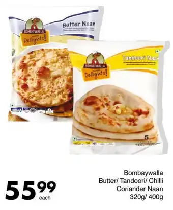 Bombaywalla Butter/ Tandoori/ Chilli Coriander Naan offer at Save
