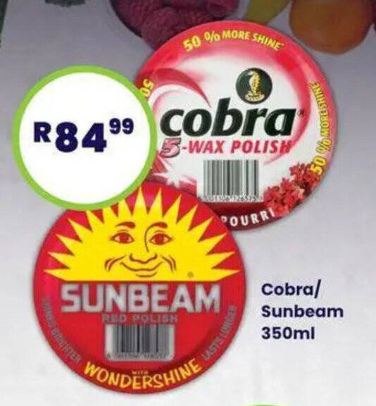 Sunbeam specials at Super Save – Aug 2025