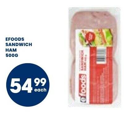 Sandwich specials at Econo Foods – Sept 2025